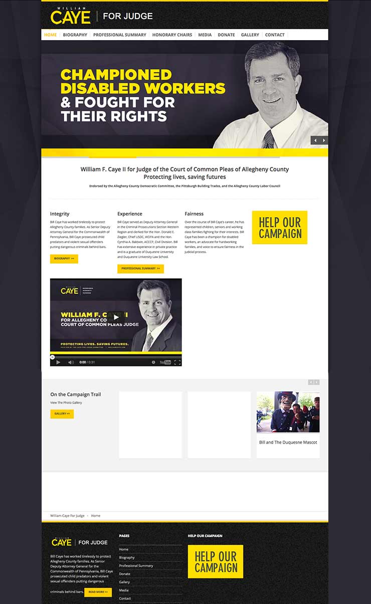pittsburgh-web-design-william-caye-for-judge-campaign - ocreations A ...